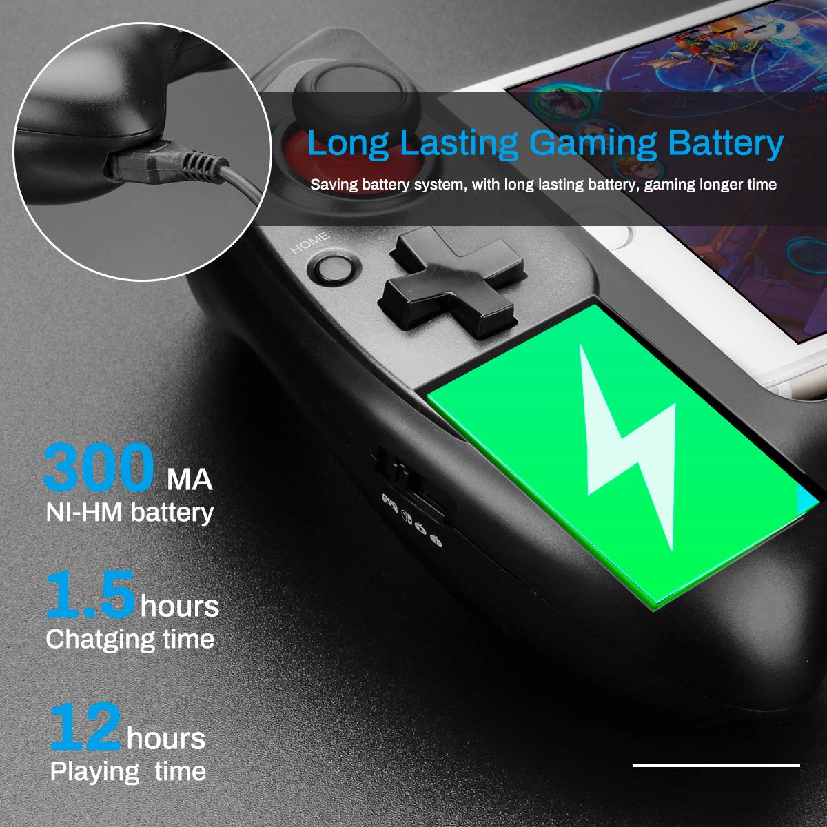 CestMall Bluetooth Mobile Gamepad, Joystick, Compatible with Nintendo Switch, Supports Android 6.0 & iOS 11.0 or Above, 11-Inch Range, 380mAh Battery, USB Charging