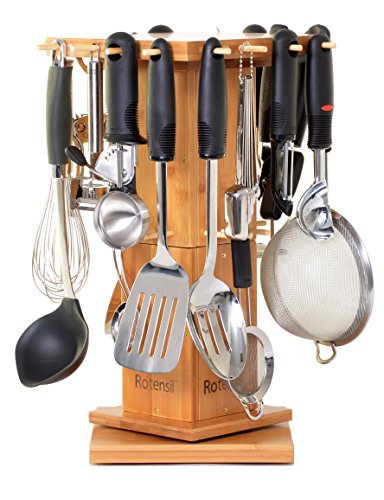 Rotensil Rotating Kitchen Utensil Organizer. Rotating Utensil Holder
