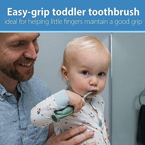 Dr. Brown's Baby and Toddler Toothbrush, Green and Orange Dinosaur 2-Pack 1-4 Years, CleanUp Float & Hatch Dino Eggs Bath Toy, 6m+, Dino-Soft Baby Bath Spout Cover, BPA Free, Certified Plastic Neutral