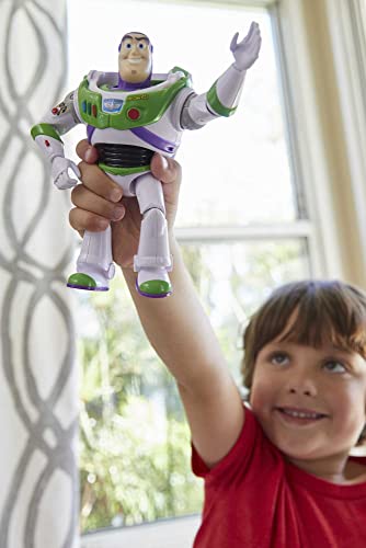 Mattel Disney Pixar Buzz Lightyear Action Figure, Posable Character in Signature Look, Collectible Toy, 7 Inch