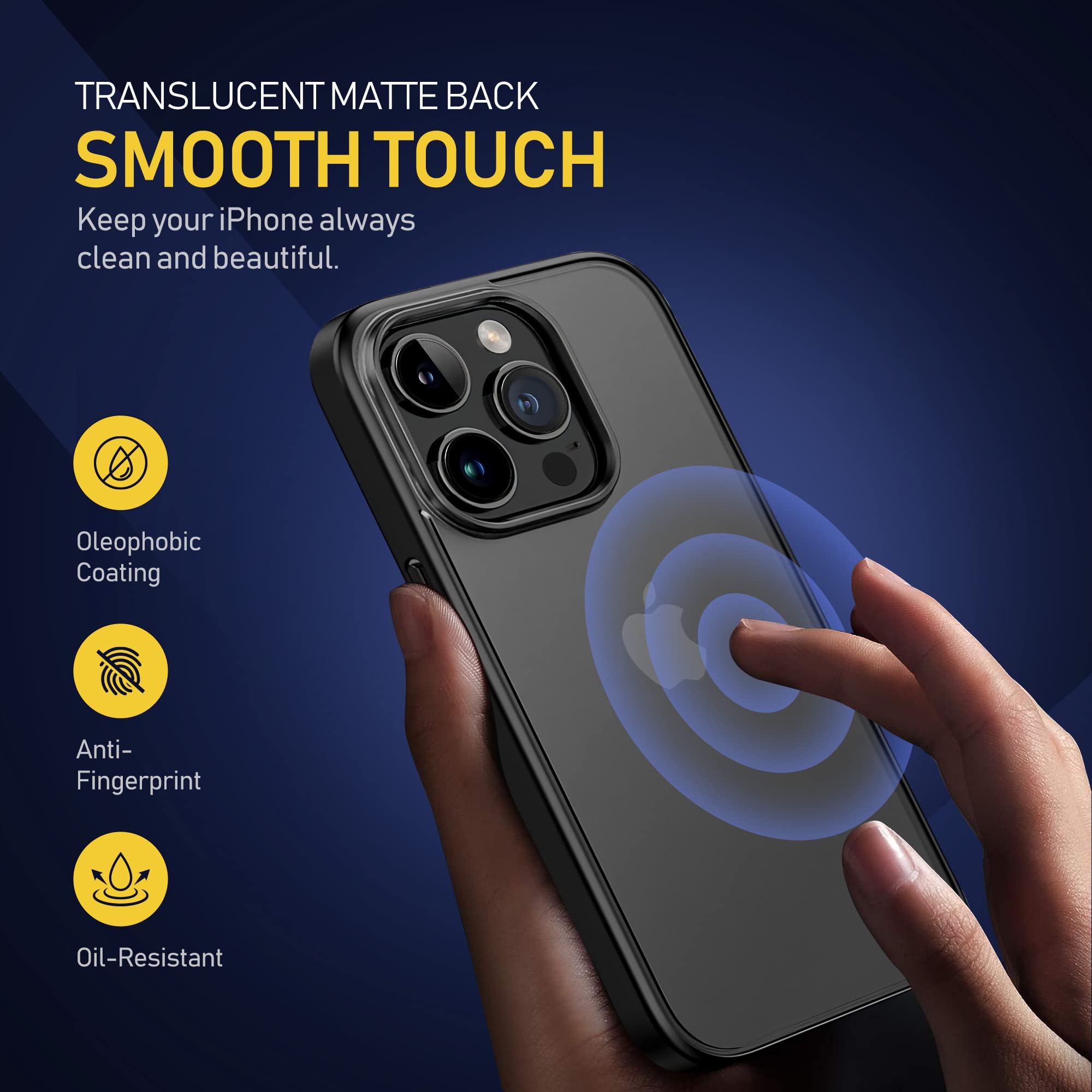 FIEX 3-in-1 iPhone 14 pro case, Screen Protector for iPhone 14 pro Compatible with Dynamic Island and Anti-Scratch Camera Lens Protector