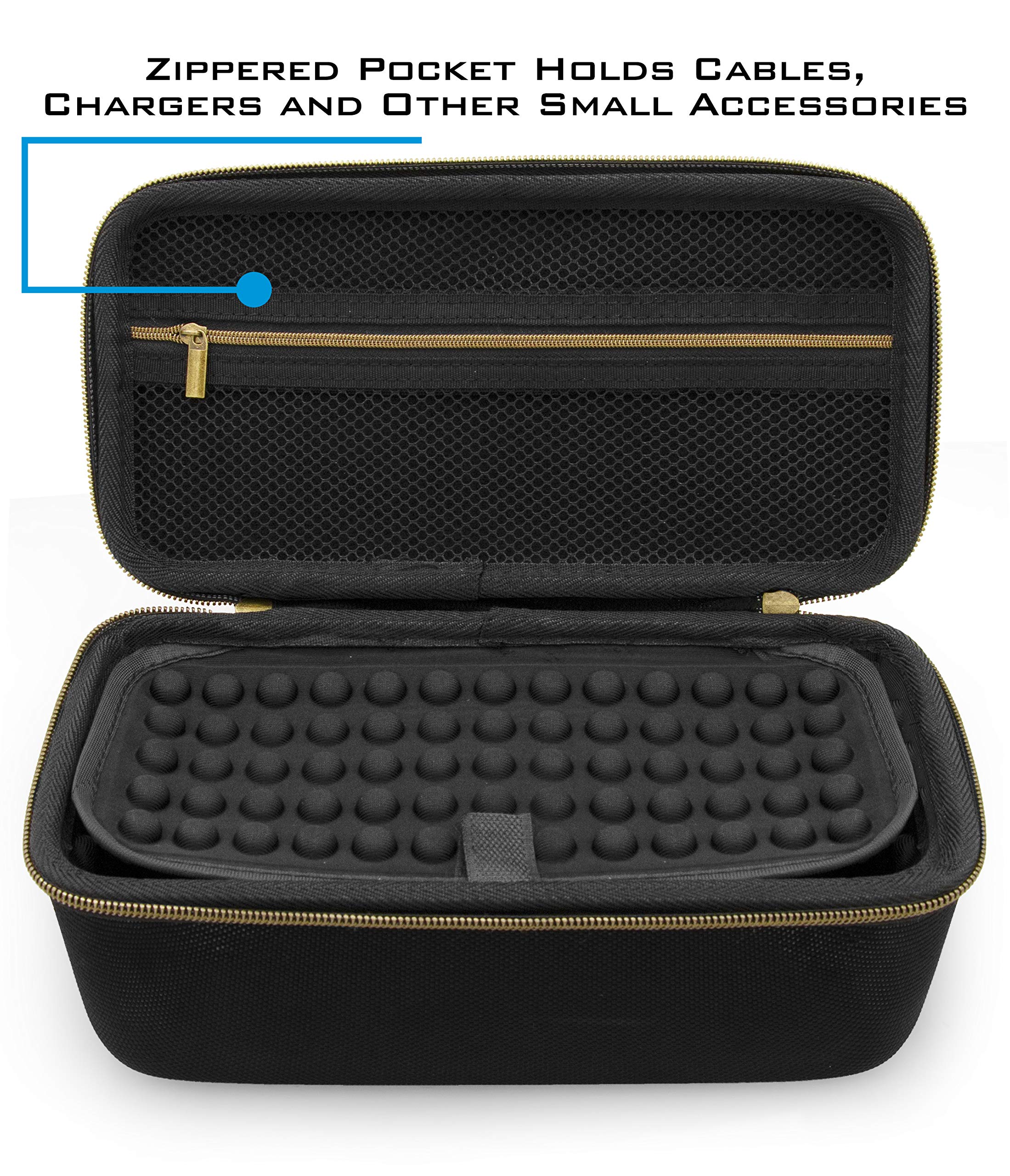 CASEMATIX Studio Case Compatible with Rode PodMic, Shure SM7B Microphone and Other Large Podcast Mics with XLR Recording Accessories - Includes Podcasting Mic Bag Only