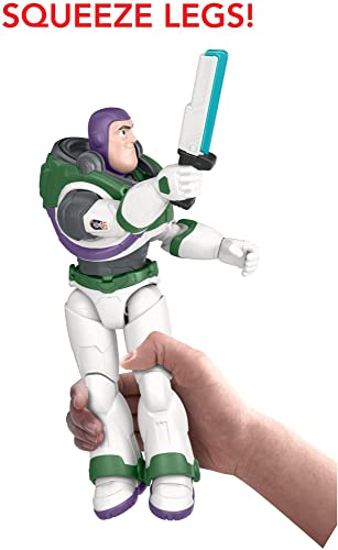 Mattel Lightyear Toys, Talking Buzz Lightyear 12 Inch Action Figure with Motion, Light and Sound, Laser Blade Action