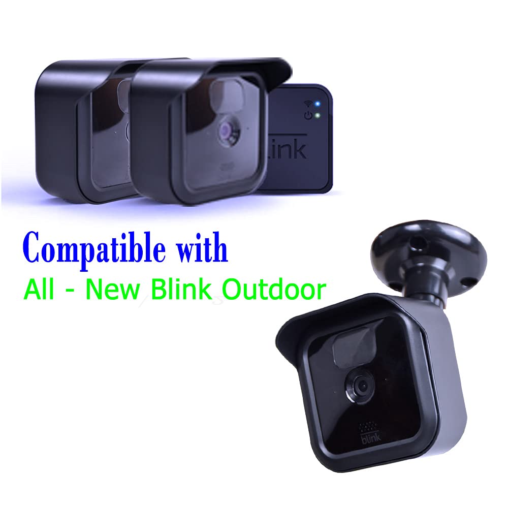 Skyworld Blink Camera Housing and Wall Mount Bracket ONLY for Blink outdoor3 Indoor/Outdoor with Sync Module Outlet.360° Adjustable Bracket and Weather Proof Protective(Black 5 Pack)