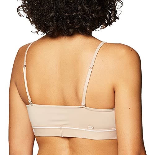 Calvin Klein One Micro Unlined Bralette QF5737 Honey Almond 1 LG (Women's 12-14)