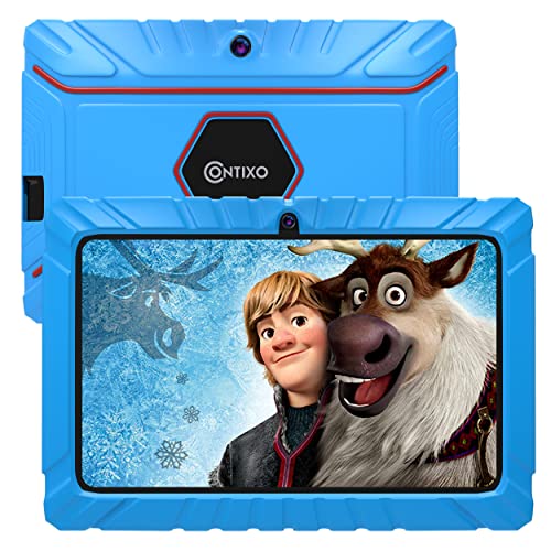 Contixo V8 Kids Tablet, 7" Kids Learning Tablet Bundle - Parental Control, WiFi Dual Camera, Teacher Approved Tablet for Kids, Kids Bluetooth Headphone & Tablet Bag Set