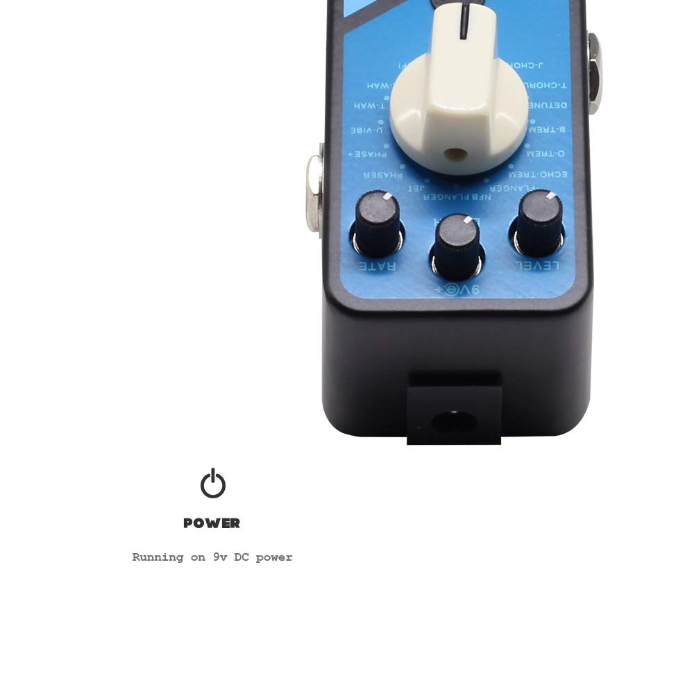 Valeton Coral Mod II Digital Modulation Chorus Flanger Phaser Univibe Tremolo Lofi Multi Effects Guitar Bass Pedal