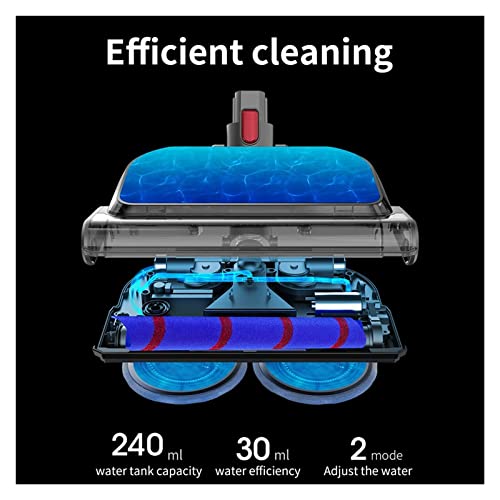 NUTRAC Vacuum Cleaner Electric Cleaning Mop Head Wet and Dry Brush Home Floor Mop Heads Accessories,Compatible for Dyson V7 V8 V10 V11V15