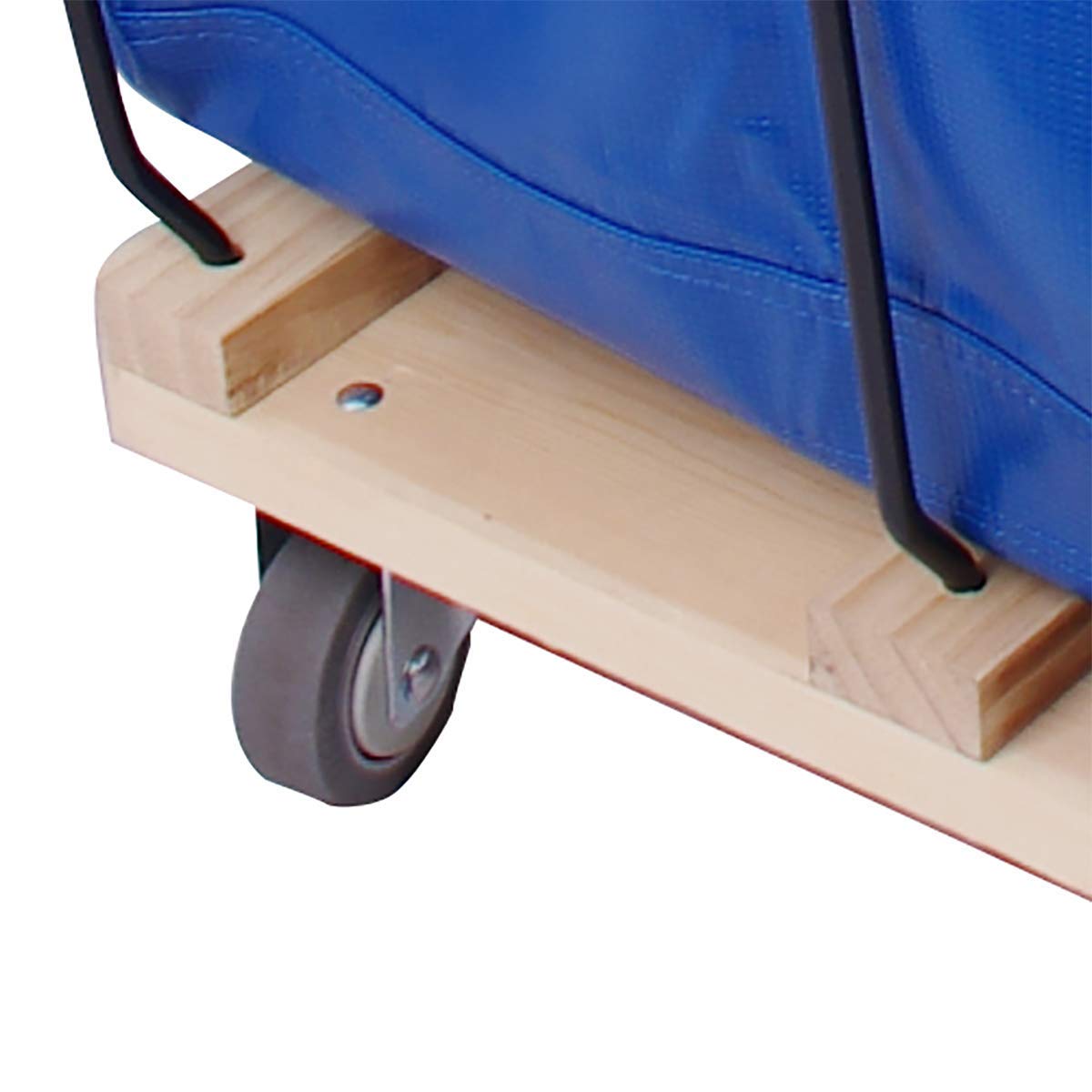 HIGOOD Basket Trucks,Service Carts Blue 8 Bushel Knock Down Truck,Carts, 10.0 cu. ft, 400 lb, 34" L X 22" W X 30.5" H Capacity