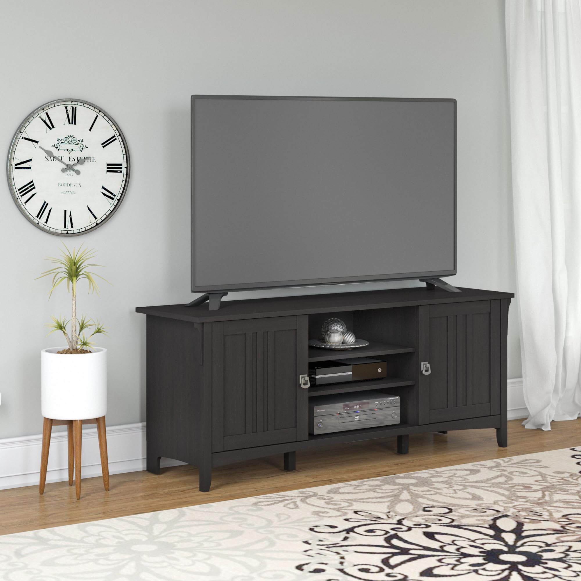 Bush Furniture Salinas Stand for 65 Inch TV, 60W, Vintage Black