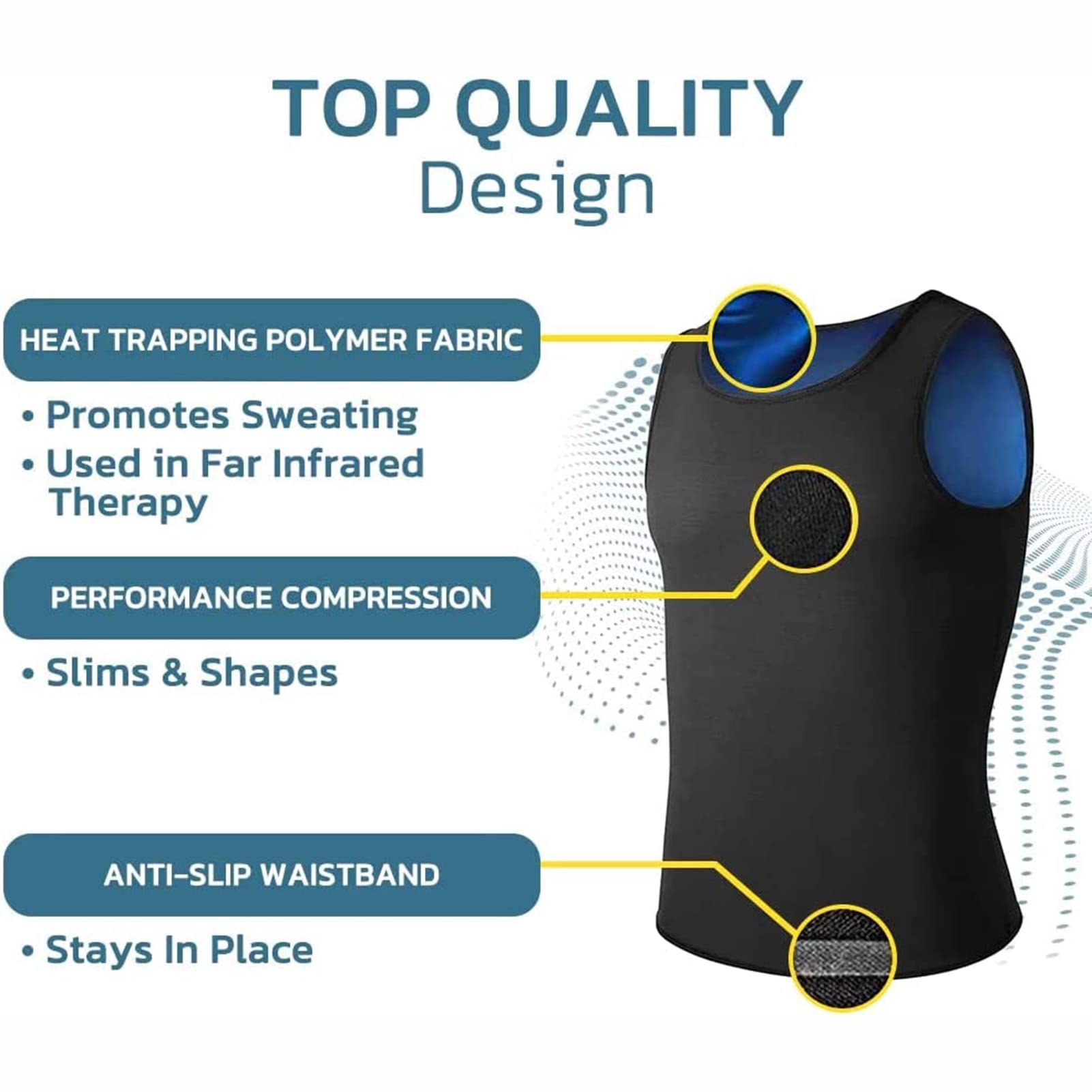 CGTFY Gynecomastia Compress Tank Top, Compression Tank Top Men Chest Compression Shirt, Compression Vest for Men (A,L/XL)