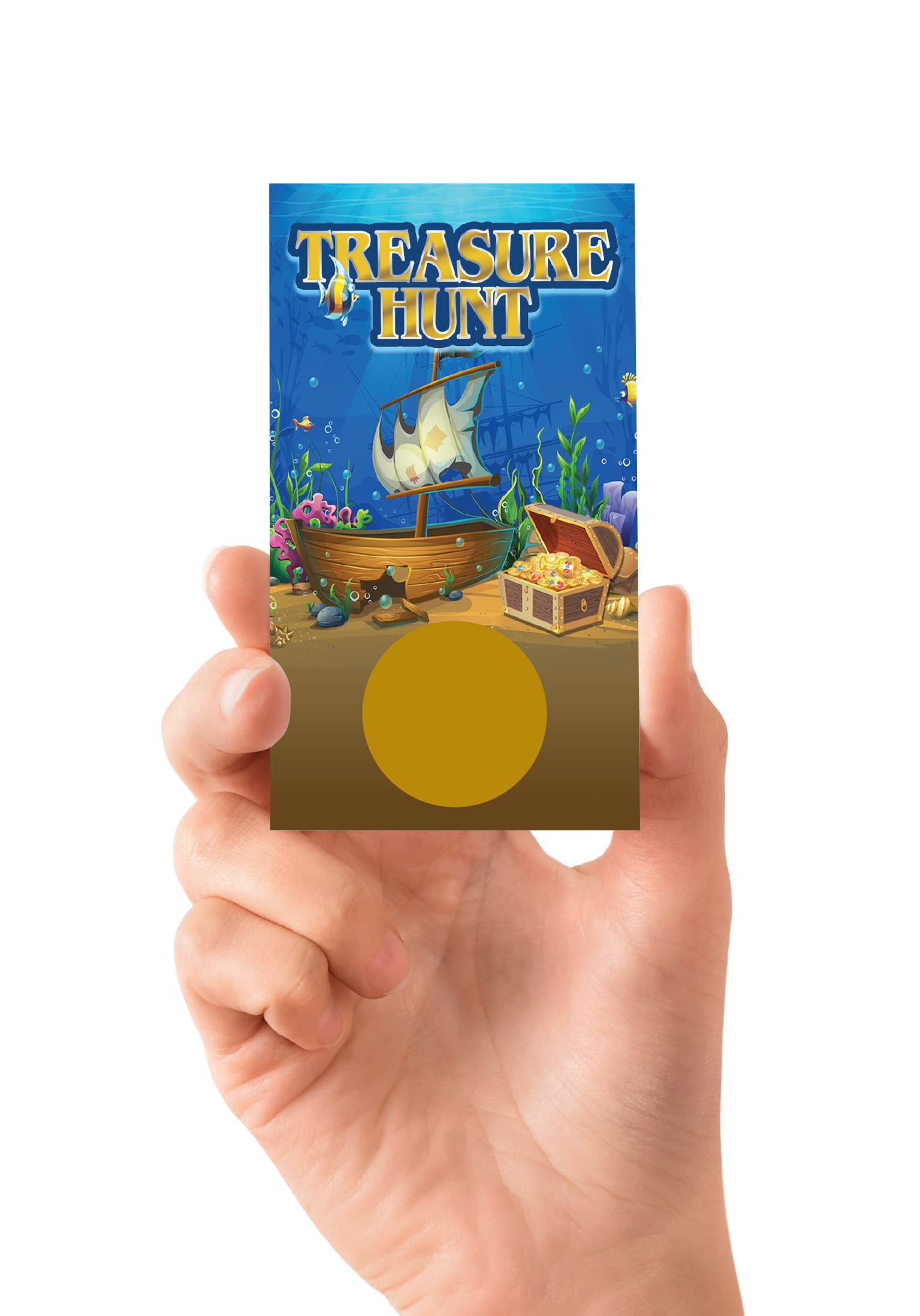PROMO PRINTING GROUP, INC. Treasure Hunt Scratch Off Cards - (30 Cards) - Scratch & Win Game for Adults - Scratch Off Raffle Tickets for Parties