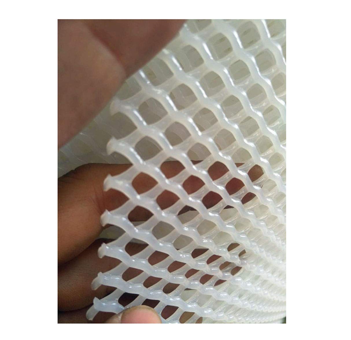 MAGFYLY Chicken Wire Mesh Plastic Fence Net, Child Safety Net, Staircase Balcony Anti-Fall Net, Chicken Duck Rabbit Breeding Netting, Cat Net, Lawn Protection Nets, White, 1x3m
