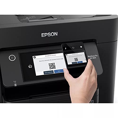Epson (Renewed Workforce pro WF-4834 Wireless All-in-1 Color Inkjet, high Speed, high Capacity, Printer for Business