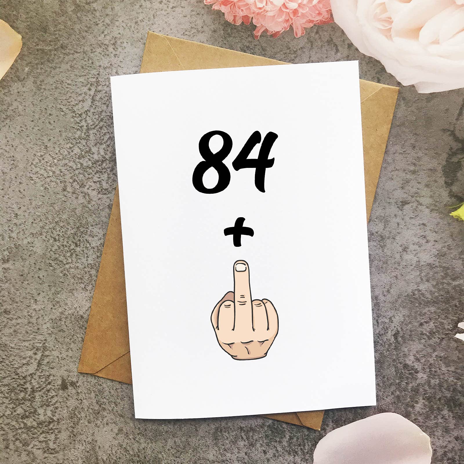 MAGJUCHE Funny 85th Birthday Card, 84+1 women Or Men Sweet 85 Years Old Birthday Gift Joke Card