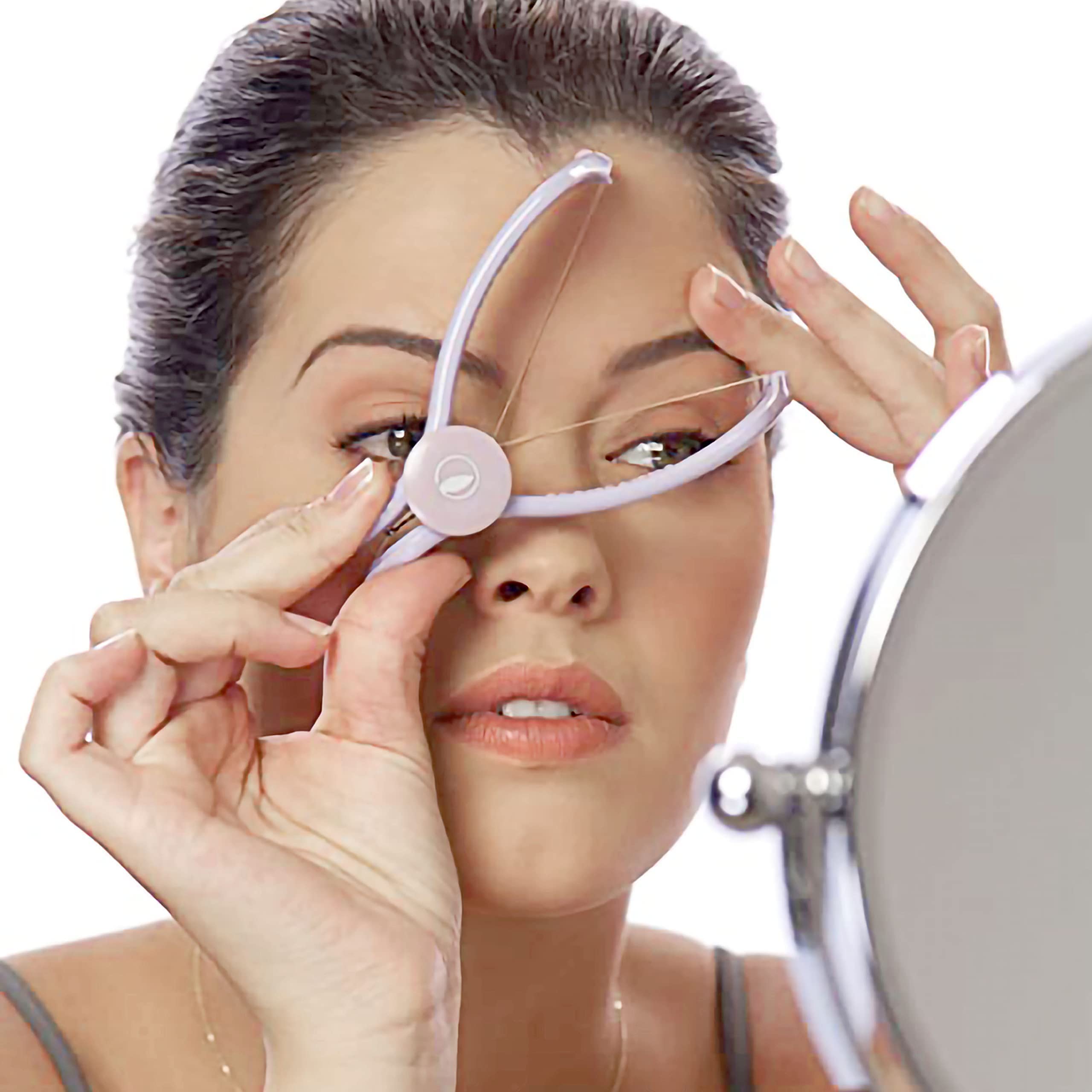 Slique Eyebrow Face and Body Hair Threading and Removal System. Amazing at home quick and painless hair removal system using the ancient technique of Threading to remove ALL unwanted facial hair.