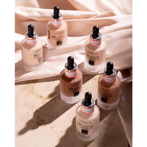 Catrice | HD Liquid Coverage Foundation | High & Natural Coverage | Vegan & Cruelty Free (010 | Light Beige)