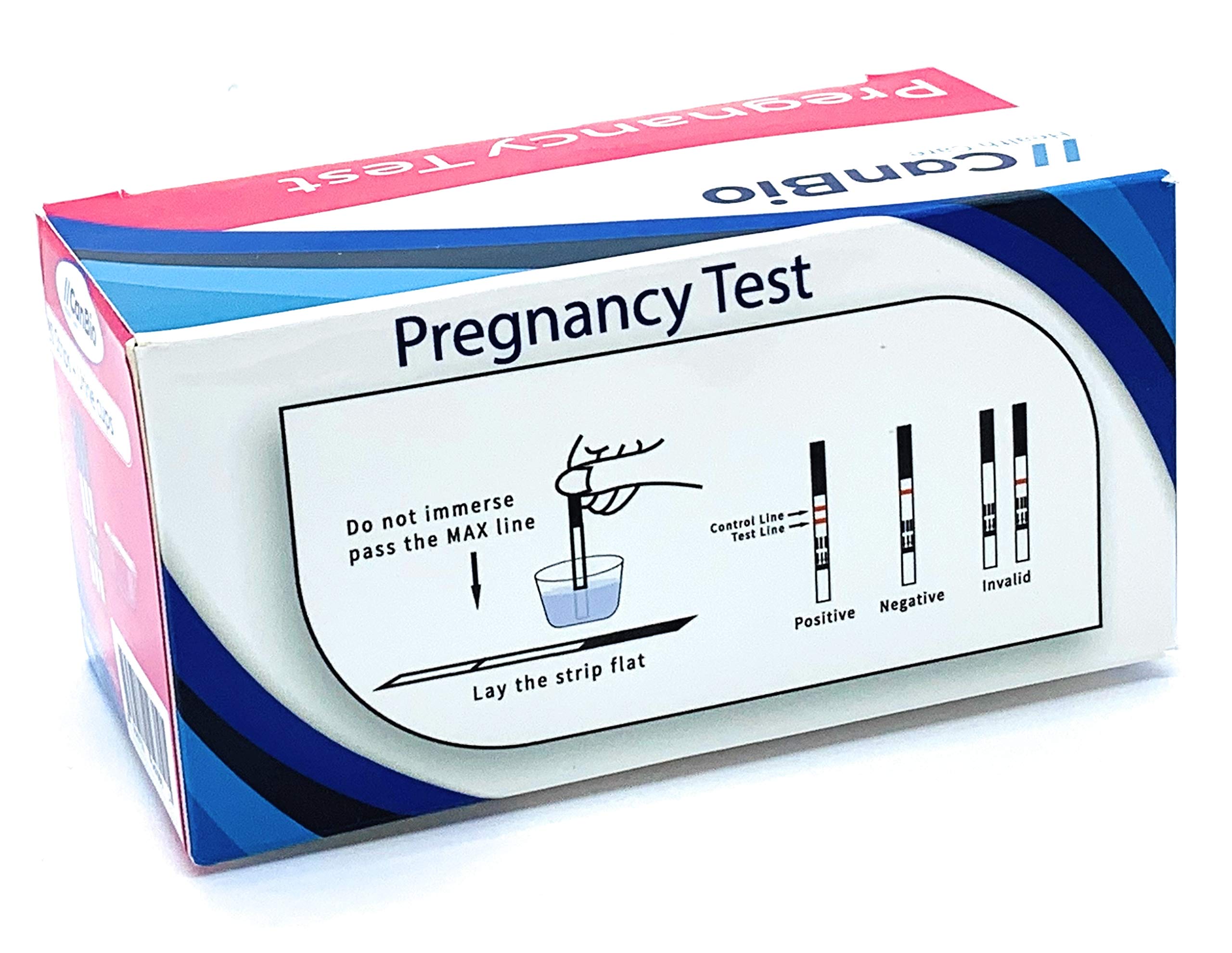 CanBio 20 Pregnancy Test Strips (HCG) with Urine Cups, Best Test Strip for Early Detection, Easy to Use, Quick and Accurate Results at Home
