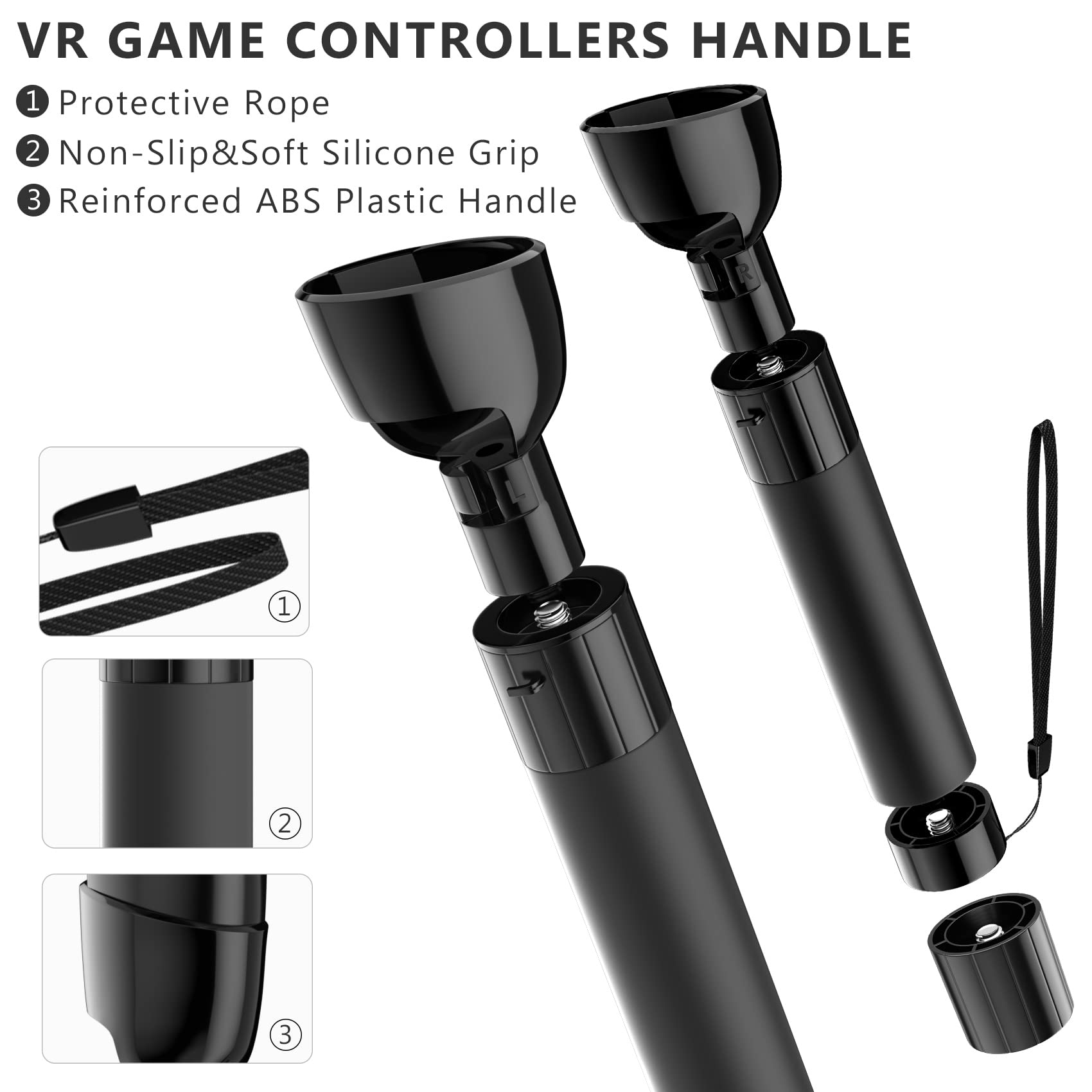 Controller Grips for MetaQuest Pro, Silicone Beta Saber Controller MetaQuest Pro Controller Accessories for Playing Beat Saber, Golf+, Badminton, Baseball Games