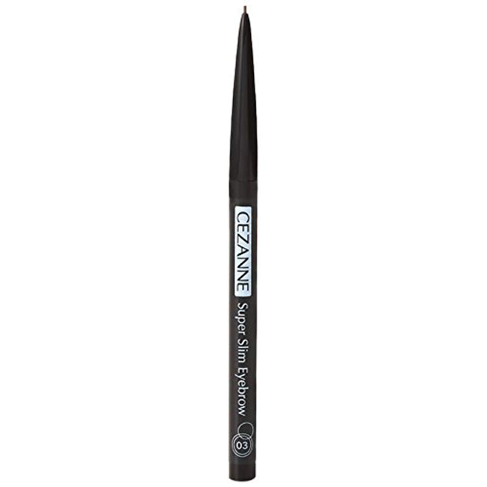 Cezanne Make Up Super Slim Eyebrow Waterproof Type - 03 Natural Brown (Green Tea Set)