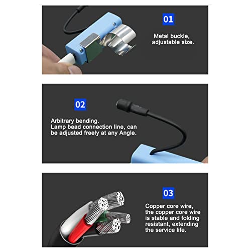 Ear Picking Light Tool, Ear Digging Tool Professional Thumb Wearing for Family(Blue)