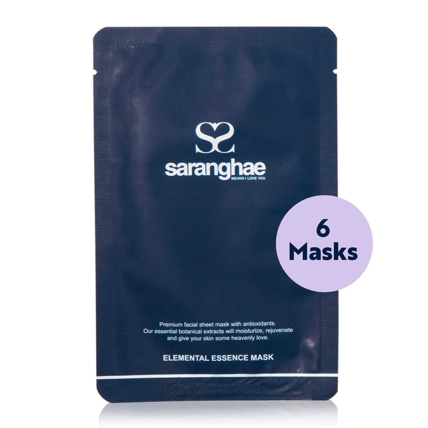 Centella Asiatica Korean Face Masks Skincare – Soothing and Moisturizing Facial Mask for Skin Care with Co-Enzyme Q10, Self Care Sheet Masks For All Skin Types by Saranghae