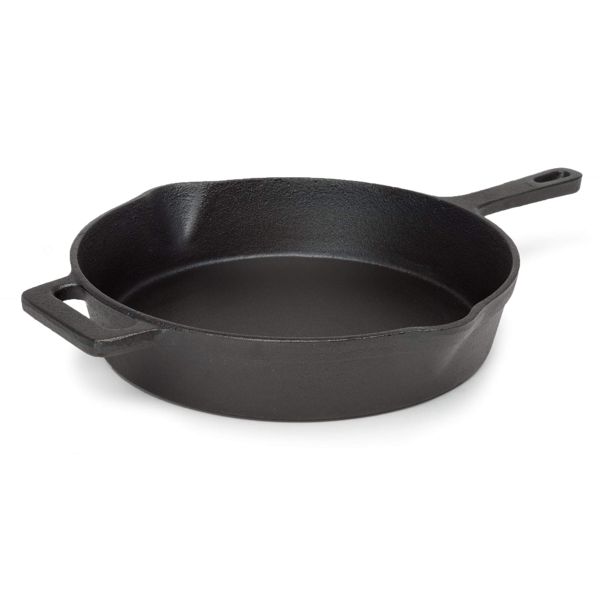 Ecolution Farmhouse Cast Iron Pre Seasoned Fry Pan, 11-Inch,Black