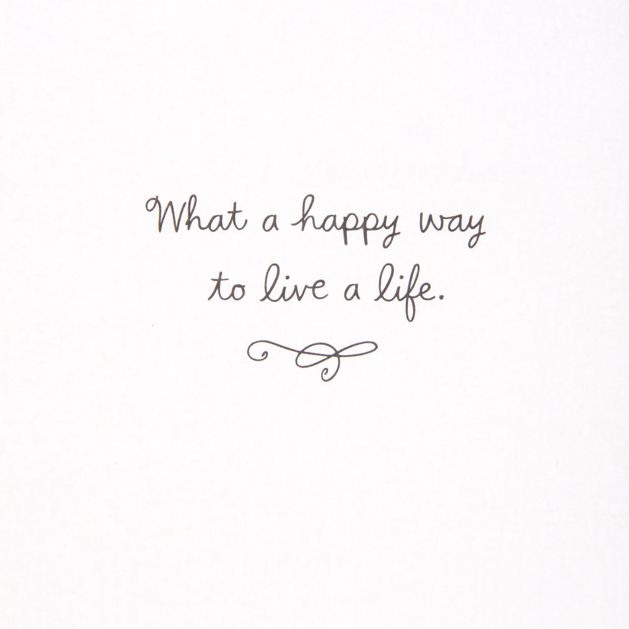 Hallmark Romantic Mothers Day Card or Birthday Card for Wife (What a Happy Way to Live a Life) (0599MBC9495)
