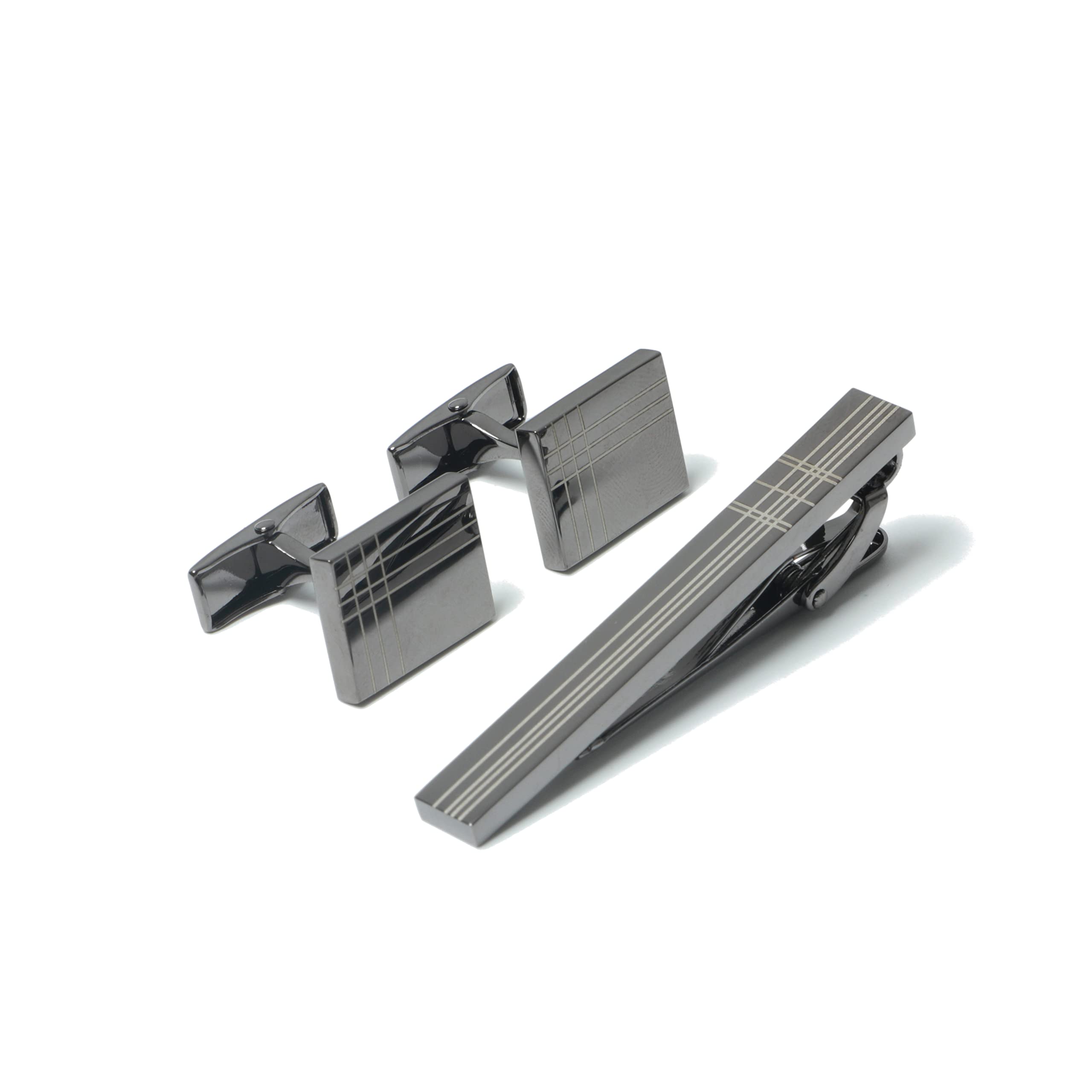 Cufflinks Tie Clip Set Tie Clip Cufflinks Set Men's Tie Clip Business Shirt Tuxedo Wedding Gift Belt Box (style 11)