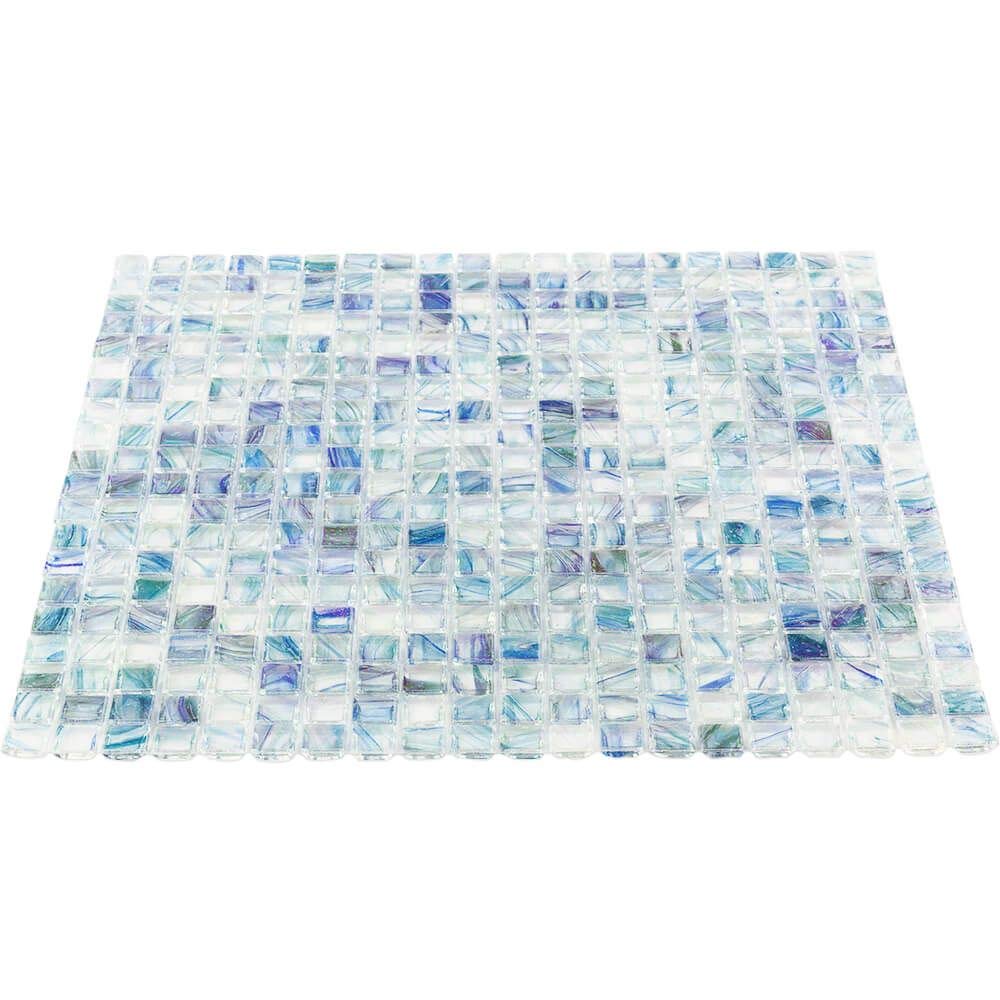 Breeze Fog 12.75 in. x 12.75 in. Glass Mosaic Floor and Wall Tile (1.15 Sq. Ft. per Sheet)