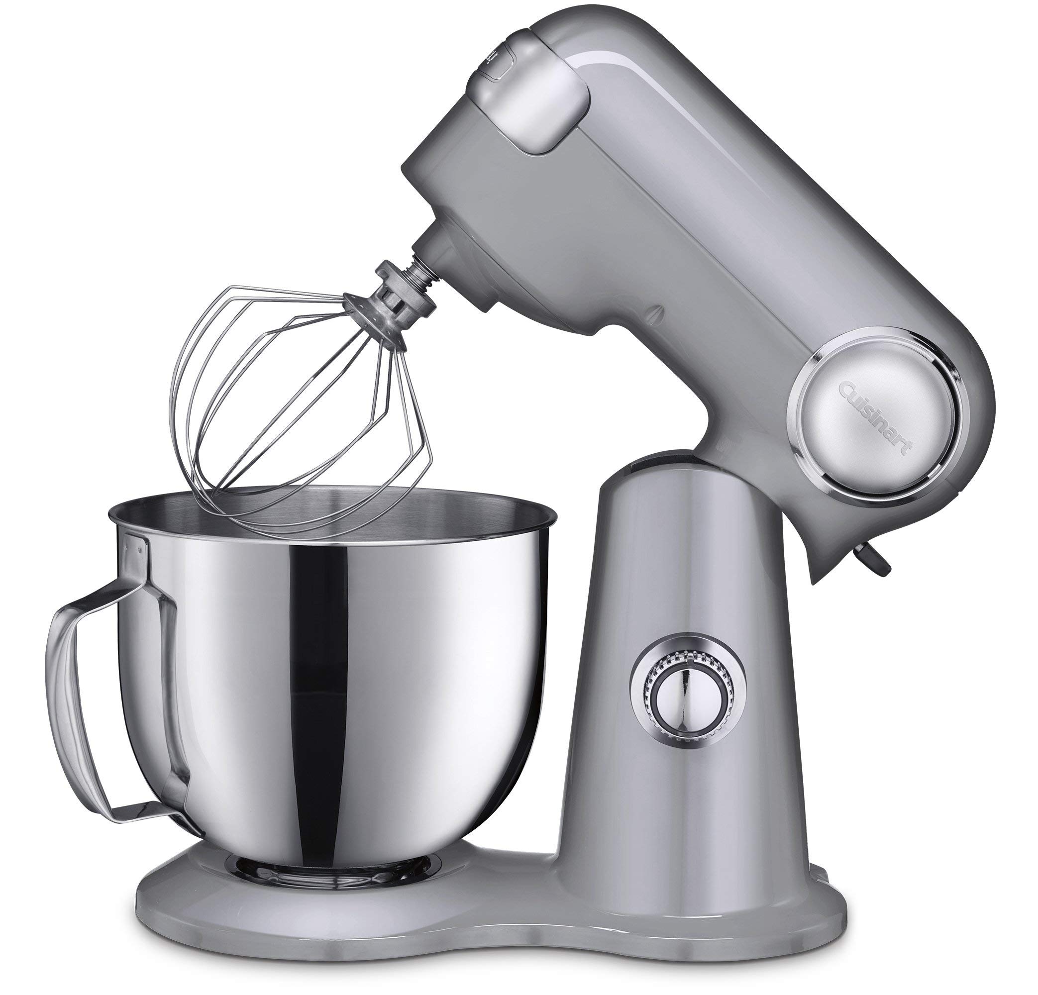Cuisinart SM-50BC 5.5-Quart Stand Mixer, Brushed Chrome, Silver Lining (Renewed)
