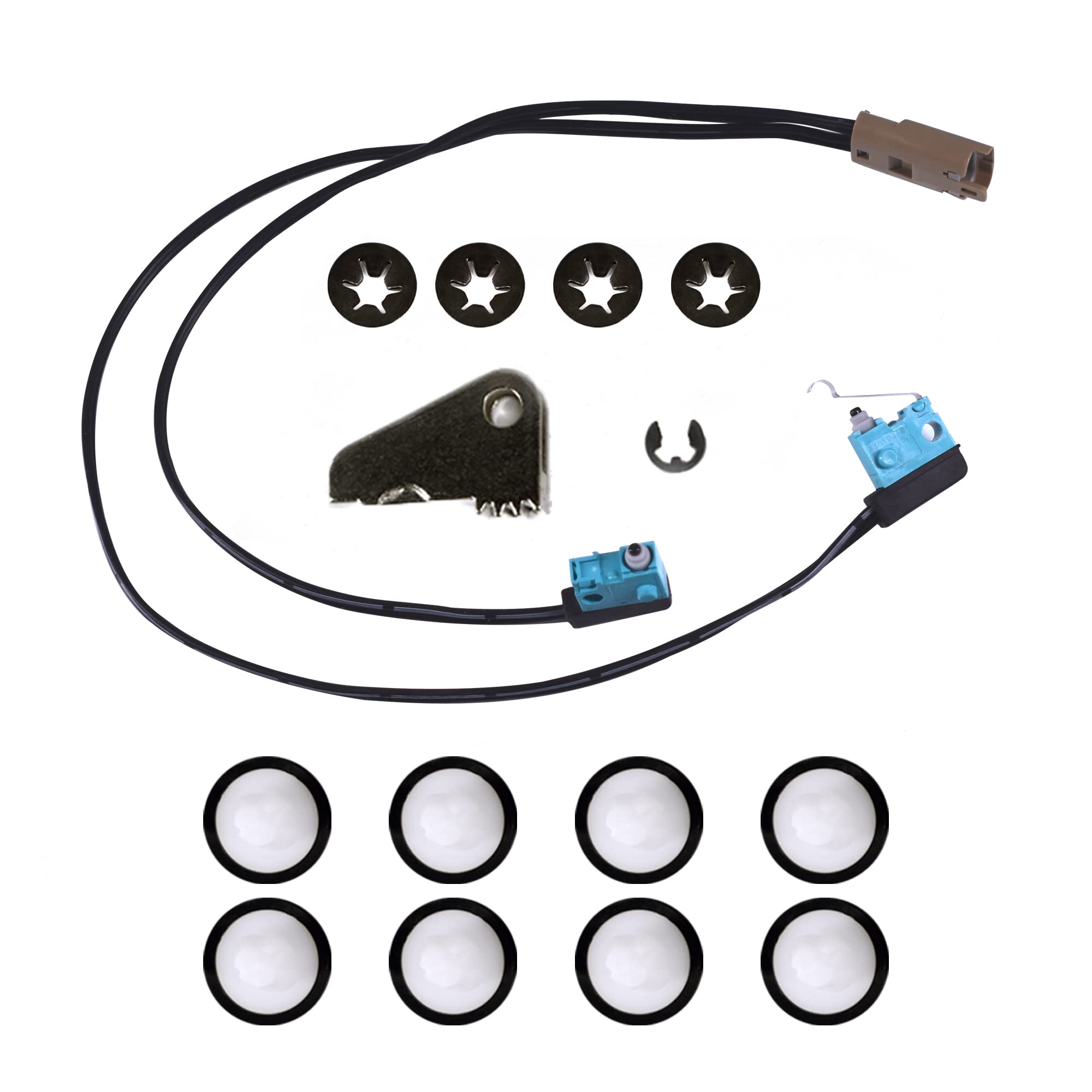 CULMKARI Handle Upgrade Repair Kit Fits for 2012-2020 Model S with Microswitch Harness Handle Paddle Door Panel Clips Replace 1042845-00-A 1042845-00-B 1016009-00-C