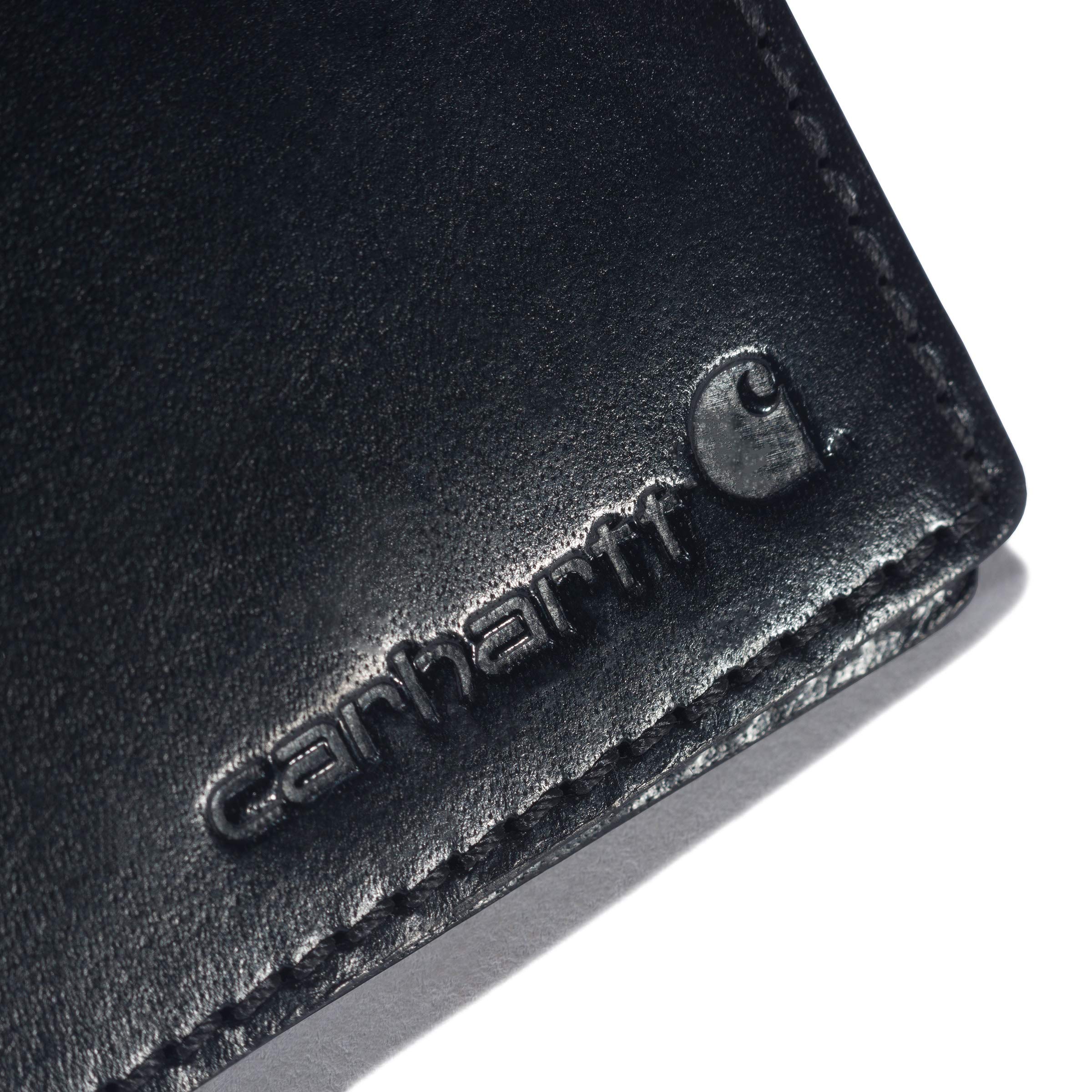 Carhartt Men's Leather Billfold Wallet, Heavy Weight, two-tone brown, One Size