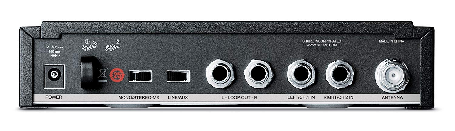 Shure PSM300 P3TR112TW Wireless in-Ear Personal Monitoring System with SE112 Earphones, Twinpack - H20 Band