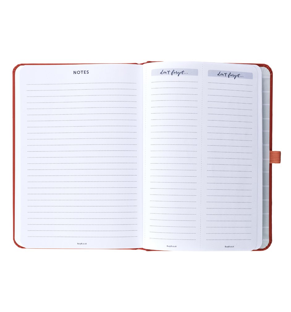 Busy B 17 Month 2018-19 Mid Year Diary - Week-to-View Agenda with timetables and Notes