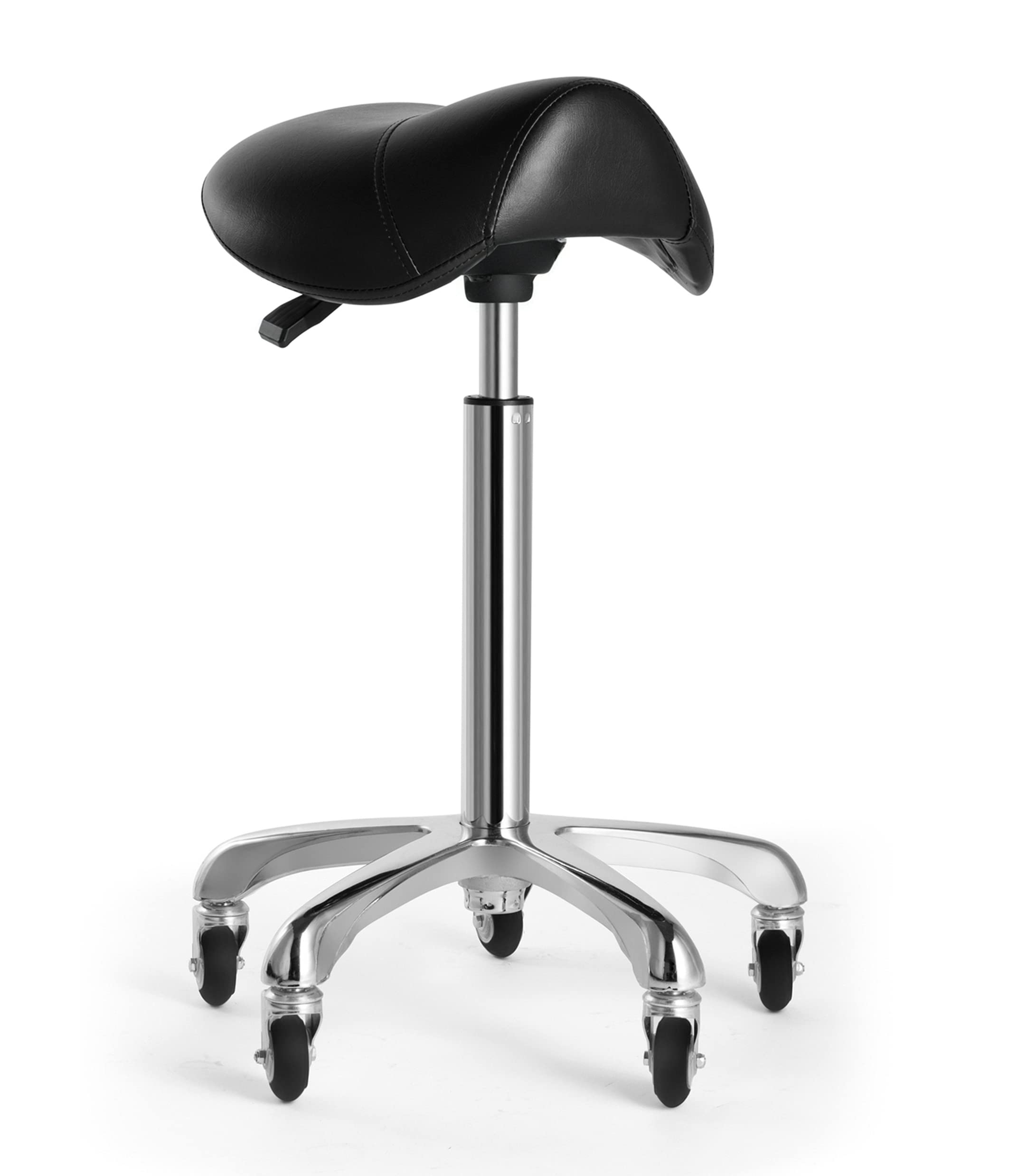 Eastmagic Saddle Stool Professional Ergonomic Stool Esthetician Chair Salon Rolling Chair for Clinic Spa Salon Cutting
