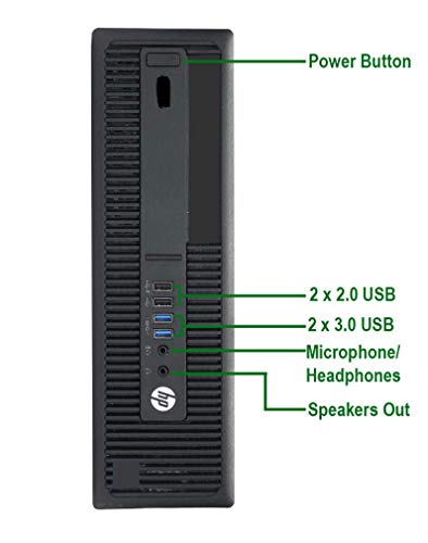 HP 600 G1 SFF Computer Desktop PC, Intel Core i7 3.4GHz Processor, 16GB Ram, 128GB M.2 SSD, 2TB HDD, Wireless KeyBoard Mouse, Wifi | Bluetooth, New Dual 23.8 FHD LED Monitor, Windows 10 Pro (Renewed)