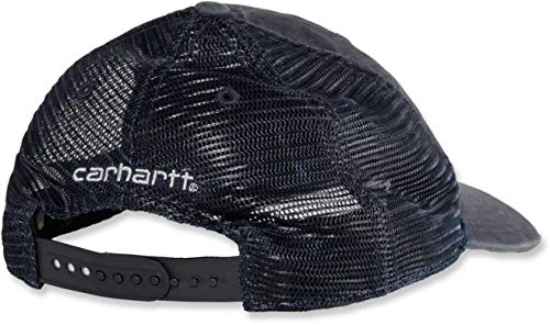 Carhartt Men's Canvas Mesh-Back Cap, Navy, OFA