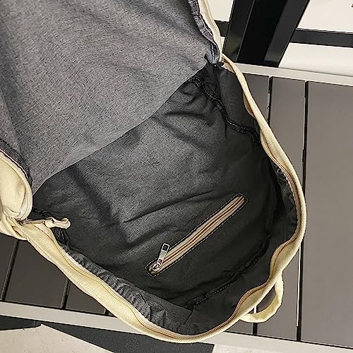 Juoxeepy Canvas Backpack Laptop Backpack for Women Men Grunge Aesthetic Backpack Lightweight Classic Backpack Vintage Travel Daypack