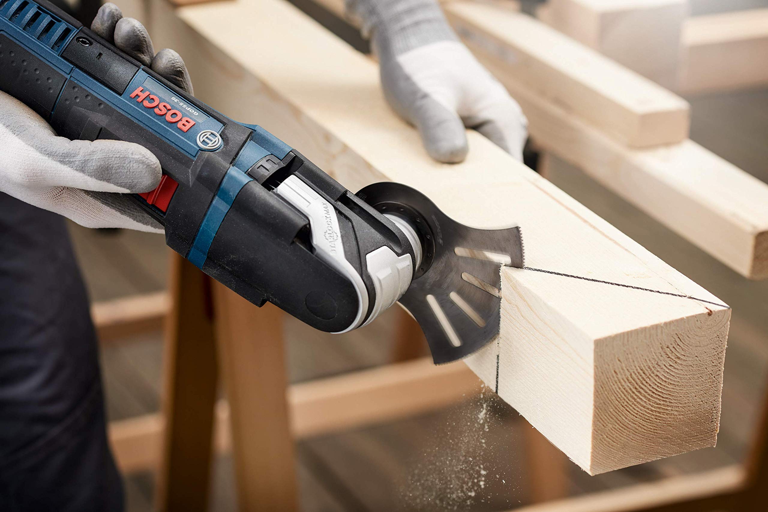 BOSCH OSM400F 4 In. StarlockMax Oscillating Multi-Tool Bi-Metal Segment Saw Blade