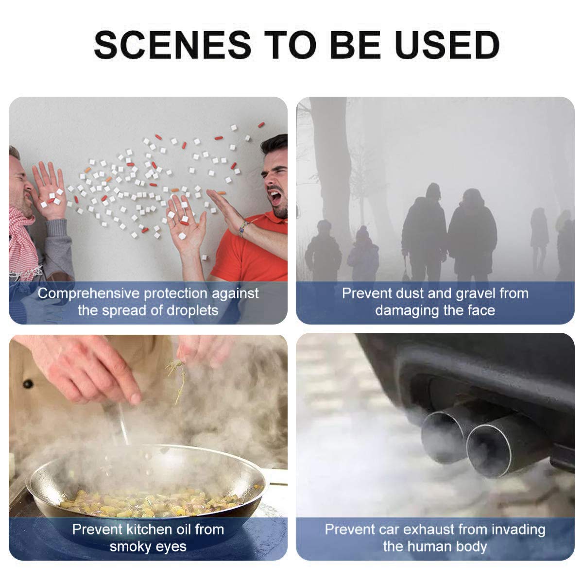 BREAKIX [25 PCS] - 15 PCS Shield + 10 PCS Glasses Frame,Anti Air Dust Cover,Unisex Mouth Cover, Reusable Glasses Style Visor Transparent Anti-Fog Layer for Every Day Using