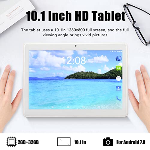 Dual Sim Dual Standby HD Tablet, 10.1 Inch IPS Screen, 2GB RAM, 32GB ROM, 10.1 Inch HD Tablet, Large Capacity Memory for Work and Entertainment (US Plug)