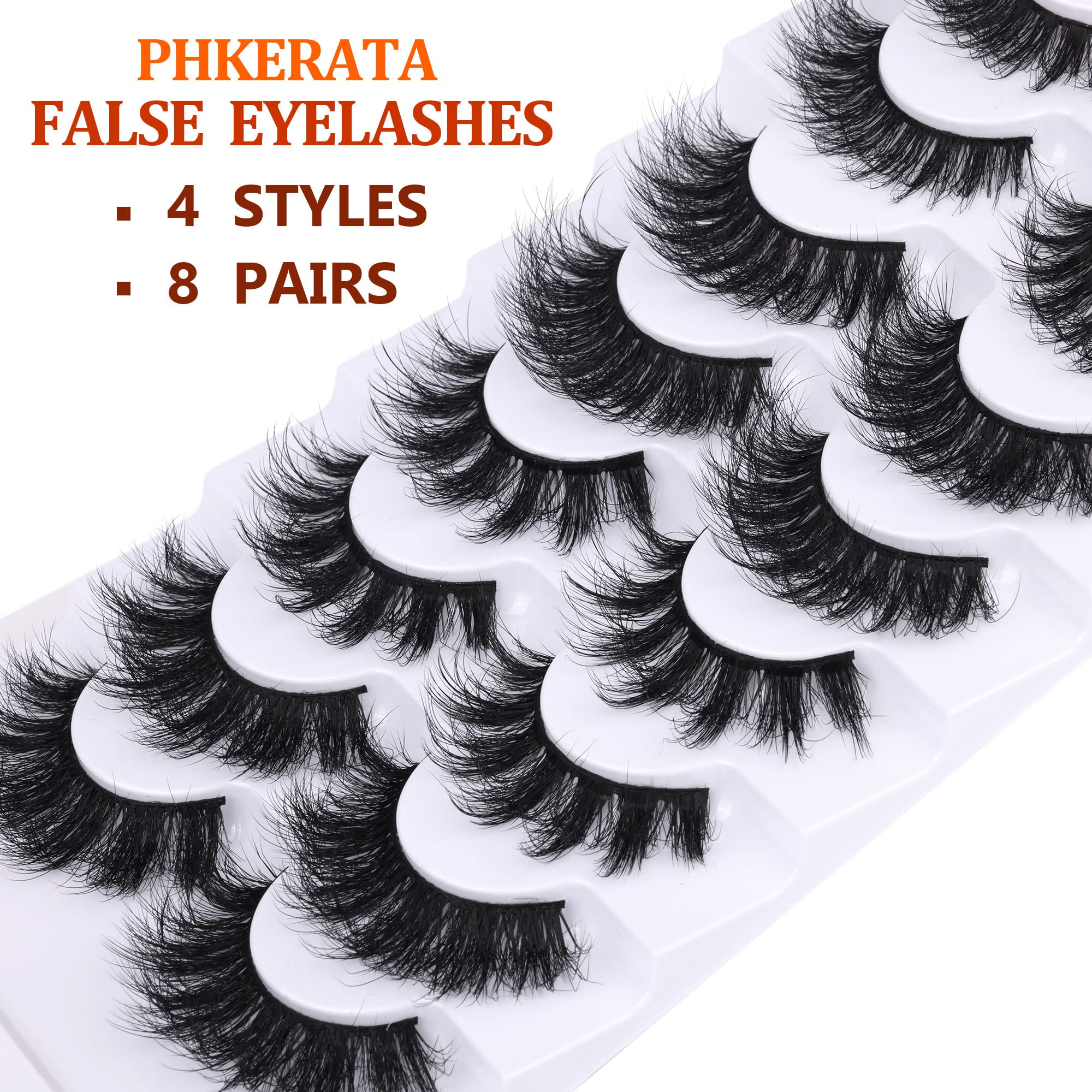 Fluffy Lash Extension Kit Wispy Diy Eyelash Extension Kit at Home Lash Clusters Kit with Lash Bond and Seal Eye Lashes by PHKERATA