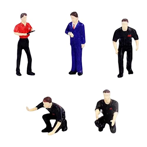 Esquirla 10x 1/64 Repairman People Figure Model Miniature Street Scene Building Desktop Ornament