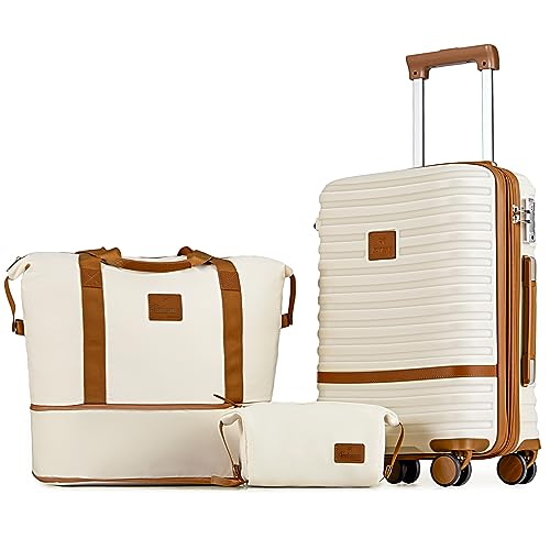 Joyway Carry On Luggage 20 Inch Expandable Suitcase with Spinner Wheel, 3 Piece Hard Shell Luggage Set with TSA Lock