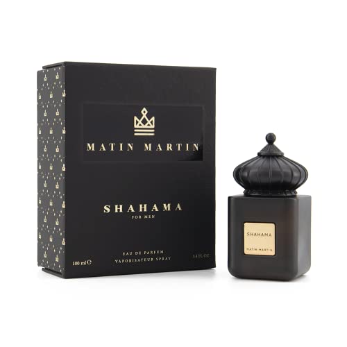 MATIN MARTIN Shahama - Perfume for Men - Oriental Men's Fragrances with Fruity and Spicy Notes - Long-Lasting Men Perfume - Travel Size - 3.4 oz