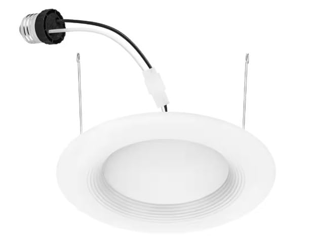 EcoSmart 5/6 in. Bright White Integrated LED Recessed Trim (4-Pack), NB01cA10FR1-309