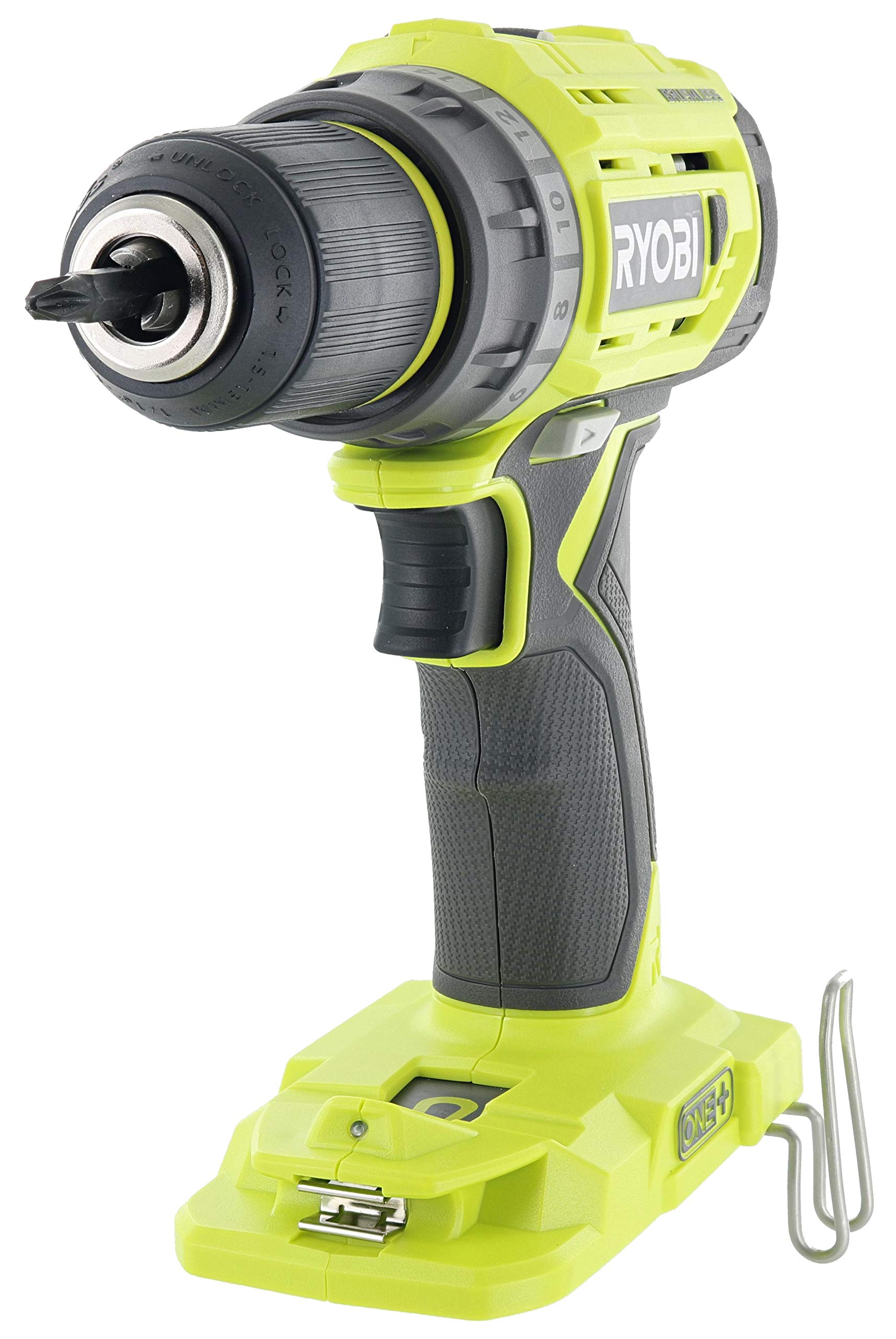 Ryobi P252 18V Lithium Ion Battery Powered Brushless 1,800 RPM 1/2 Inch Drill Driver w/ MagTray and Adjustable Clutch (Battery Not Included / Power Tool Only)