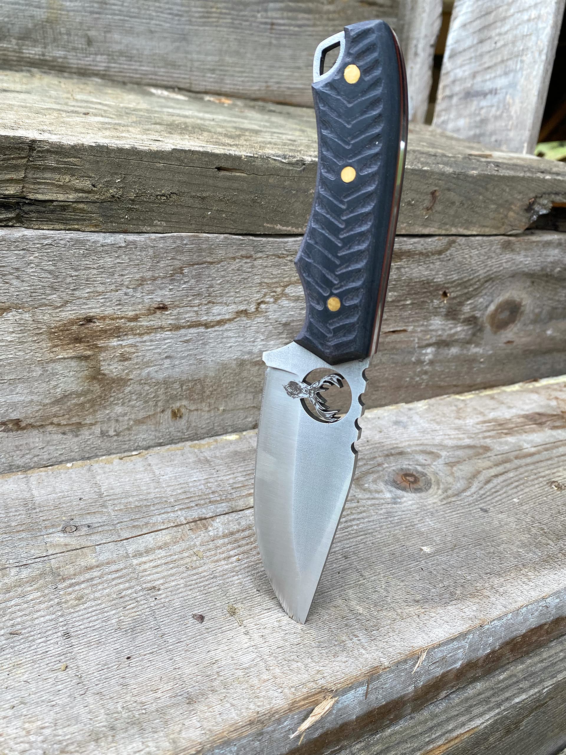 Custom Handmade Knife-4116 Stainless Steel Survival Knife for Hunting and Camping- Fixed Blade Knives - Include Sheath