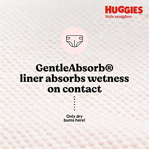 Huggies Newborn Diapers, Little Snugglers Baby Diapers, Size Newborn (up to 10 lbs), 76 Count